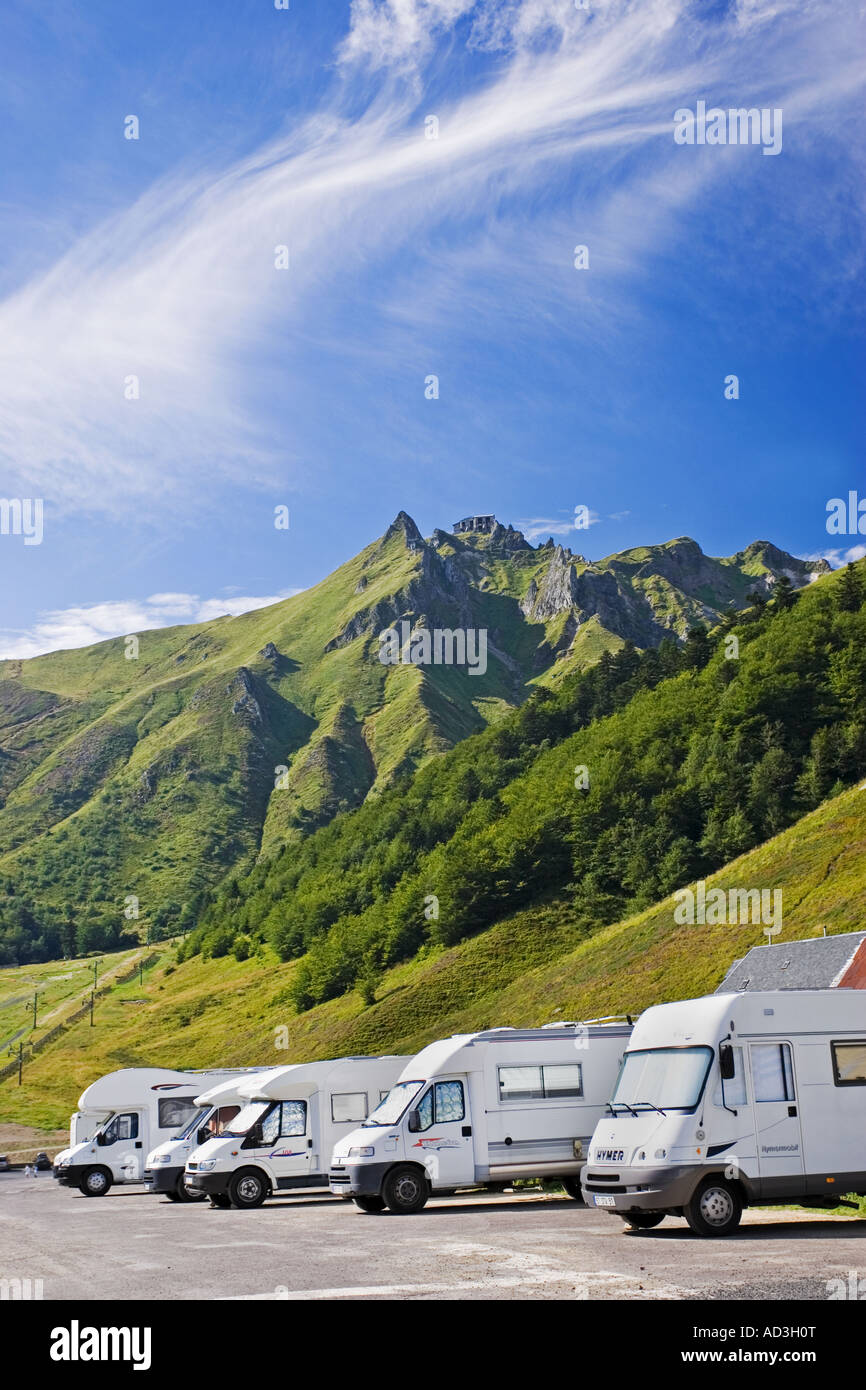 Motorhomes in the French alps Stock Photo - Alamy
