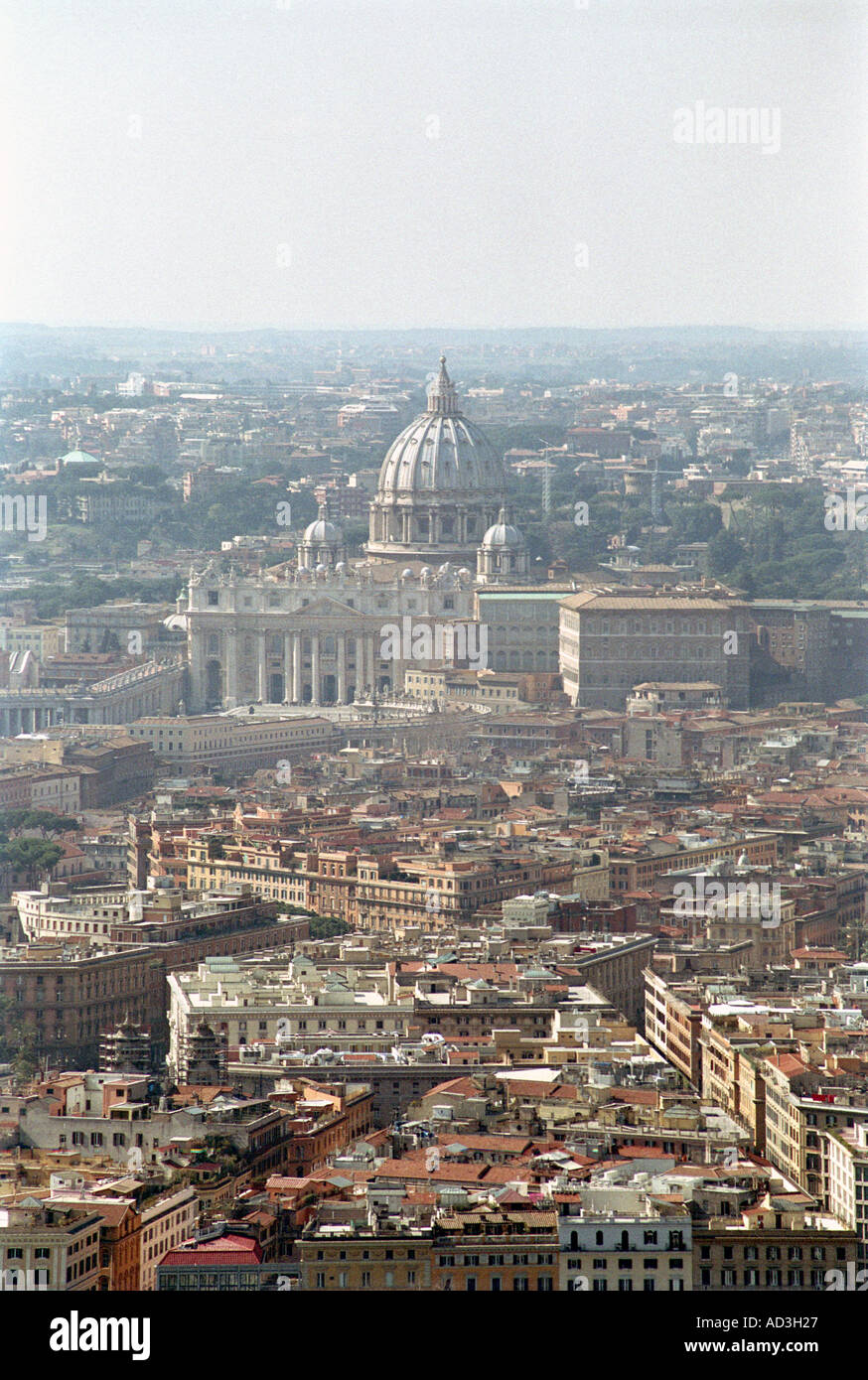 aerial view of rome and vatican Stock Photo - Alamy