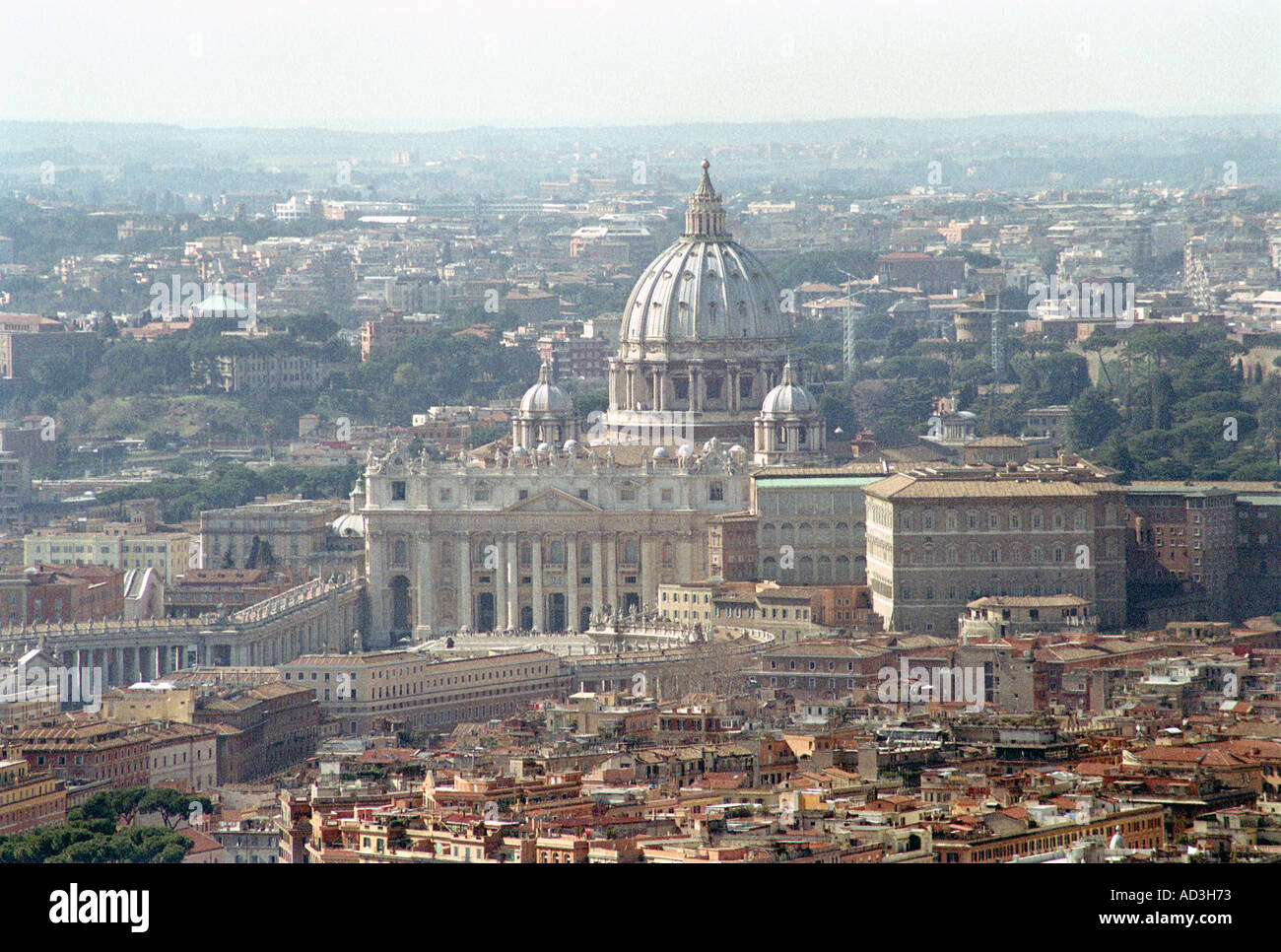 aerial view of rome and vatican Stock Photo - Alamy