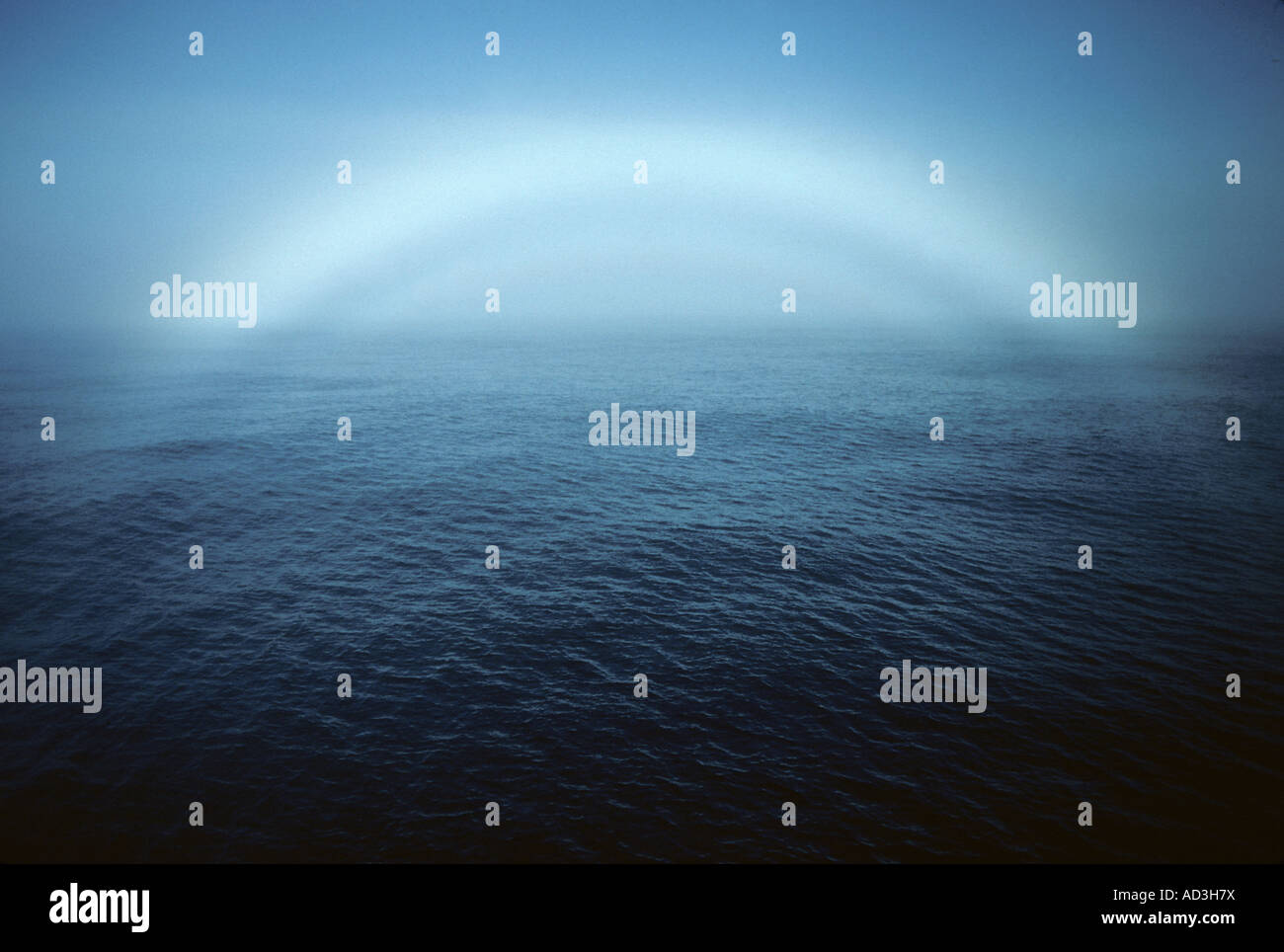 Fog Bow over ocean, Davis Strait, Greenland Summer Stock Photo - Alamy