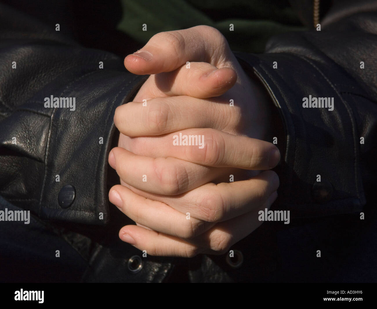 Hands of model being photographed Stock Photo - Alamy