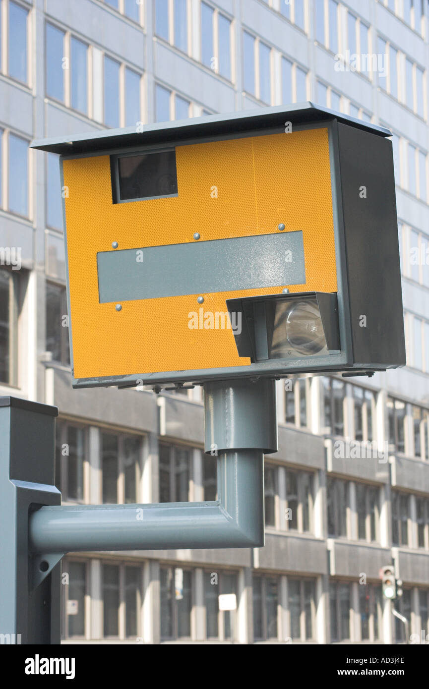 Gatso speed camera trap in London England cars Stock Photo - Alamy