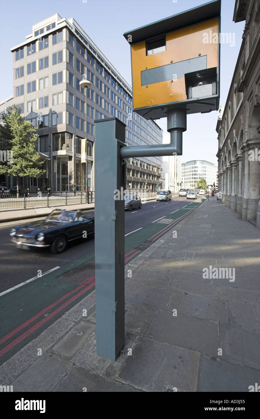 Gatso speed camera trap in London England cars Stock Photo - Alamy