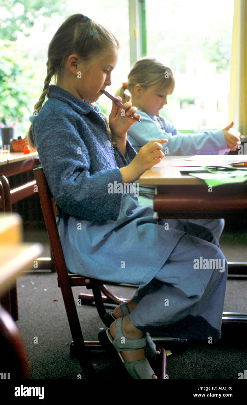 Child in classroom Stock Photo - Alamy