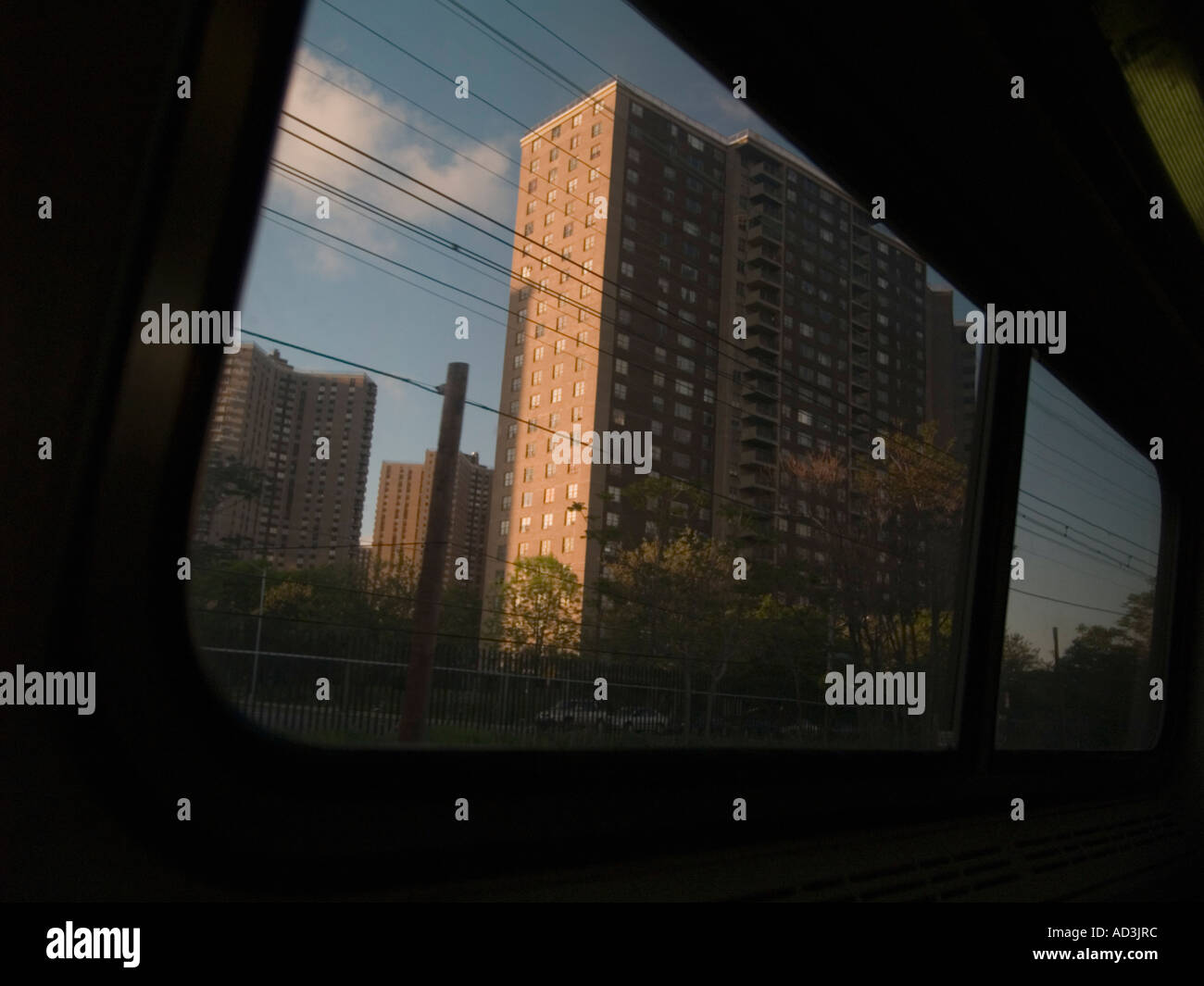 On Amtrak train looking out a window Stock Photo - Alamy
