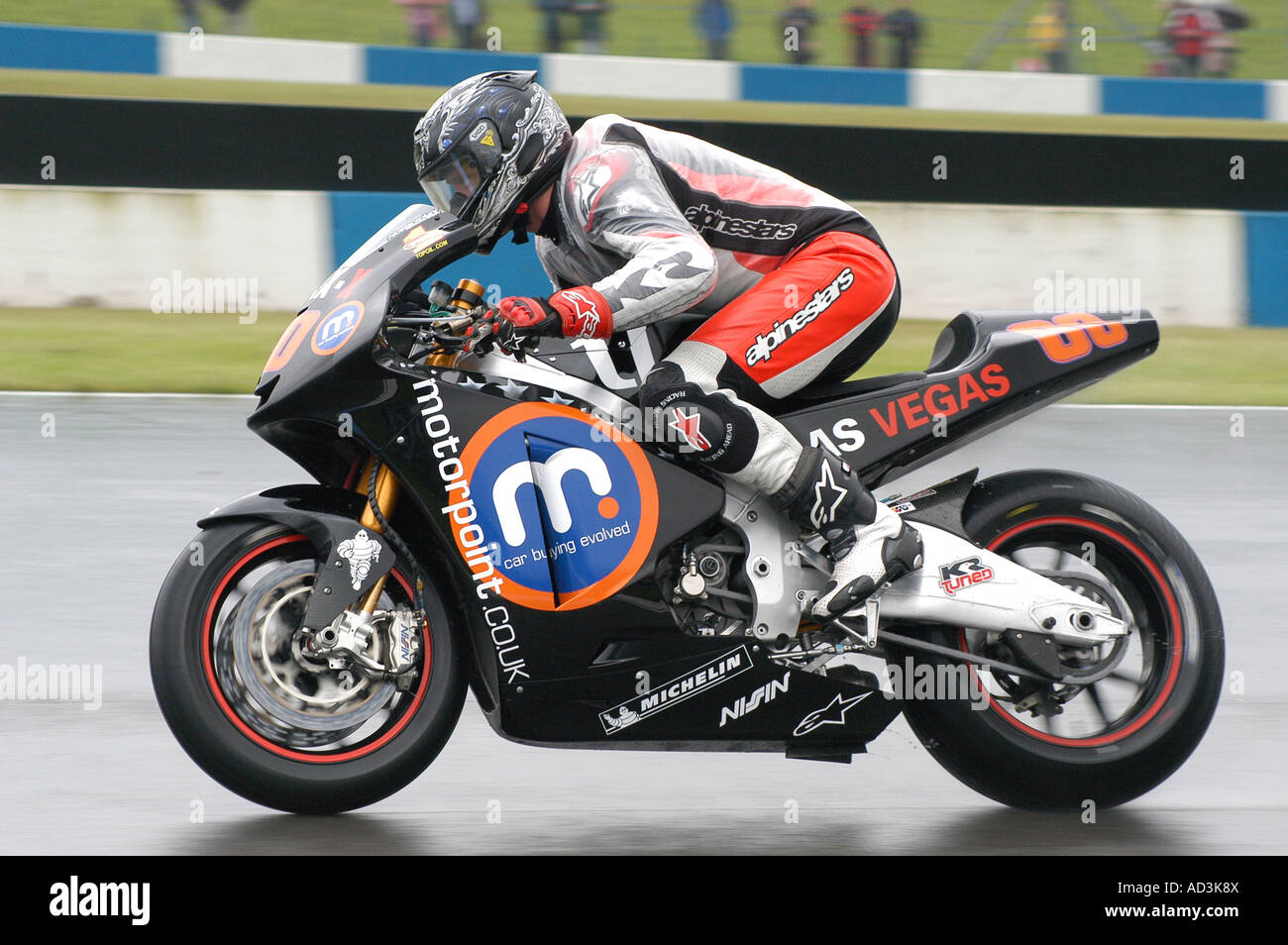 Kurtis Roberts (USA) at the 2007 Nickel & Dime British Motorcycle Grand ...