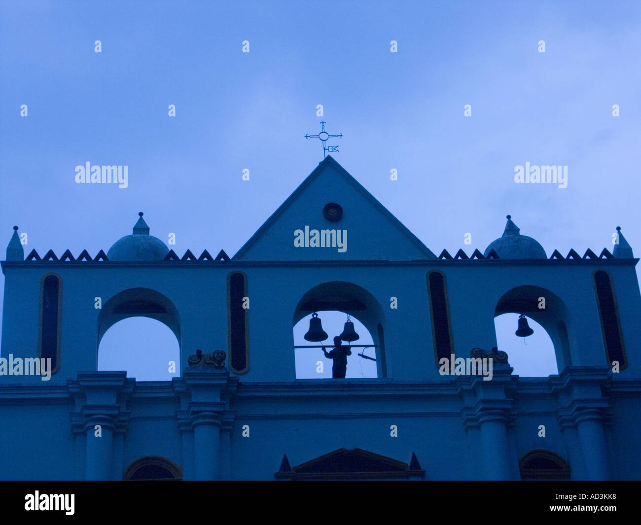 Catholic Church colonial Spanish church facade Stock Photo - Alamy