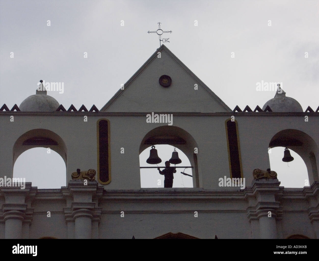 Catholic Church colonial Spanish church facade Stock Photo - Alamy