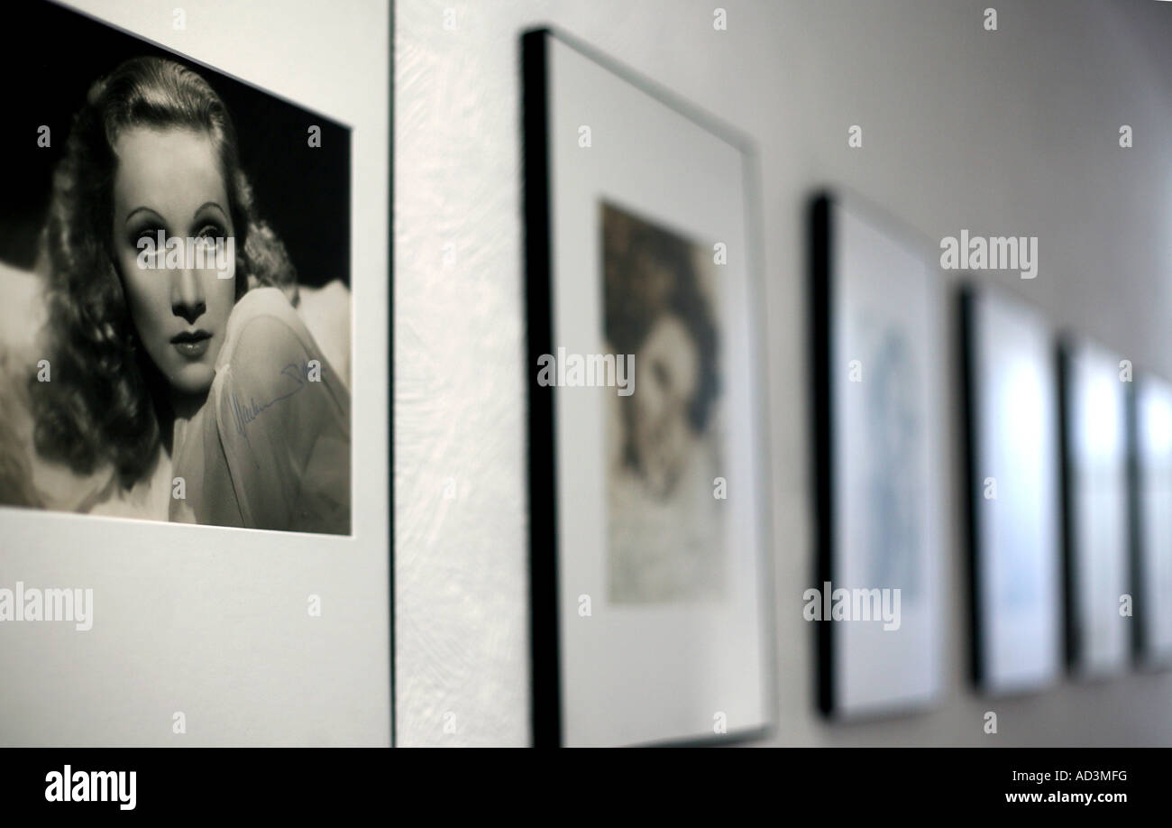Photographs of Marlene Dietrich & other film stars displayed in London ...