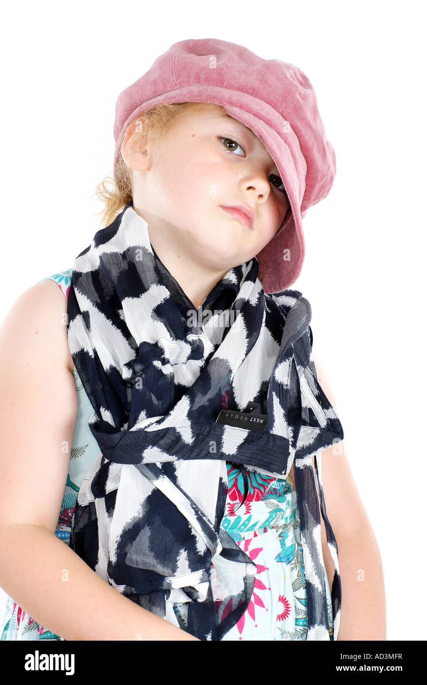 Young Girl Dressing Up Model Released Stock Photo - Alamy