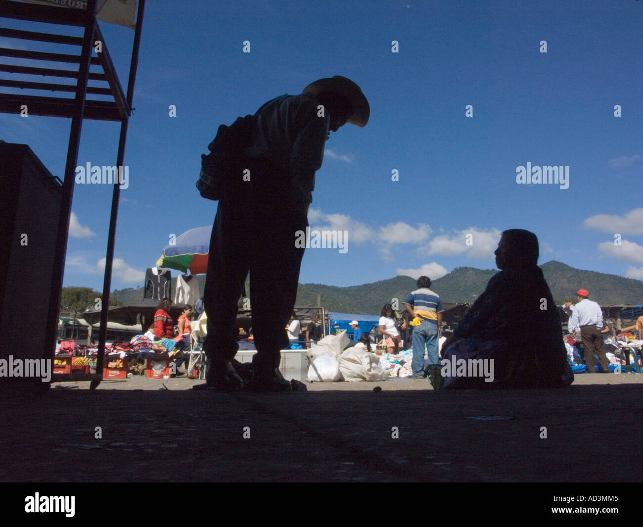 People talk on the periphery of the main market Stock Photo - Alamy