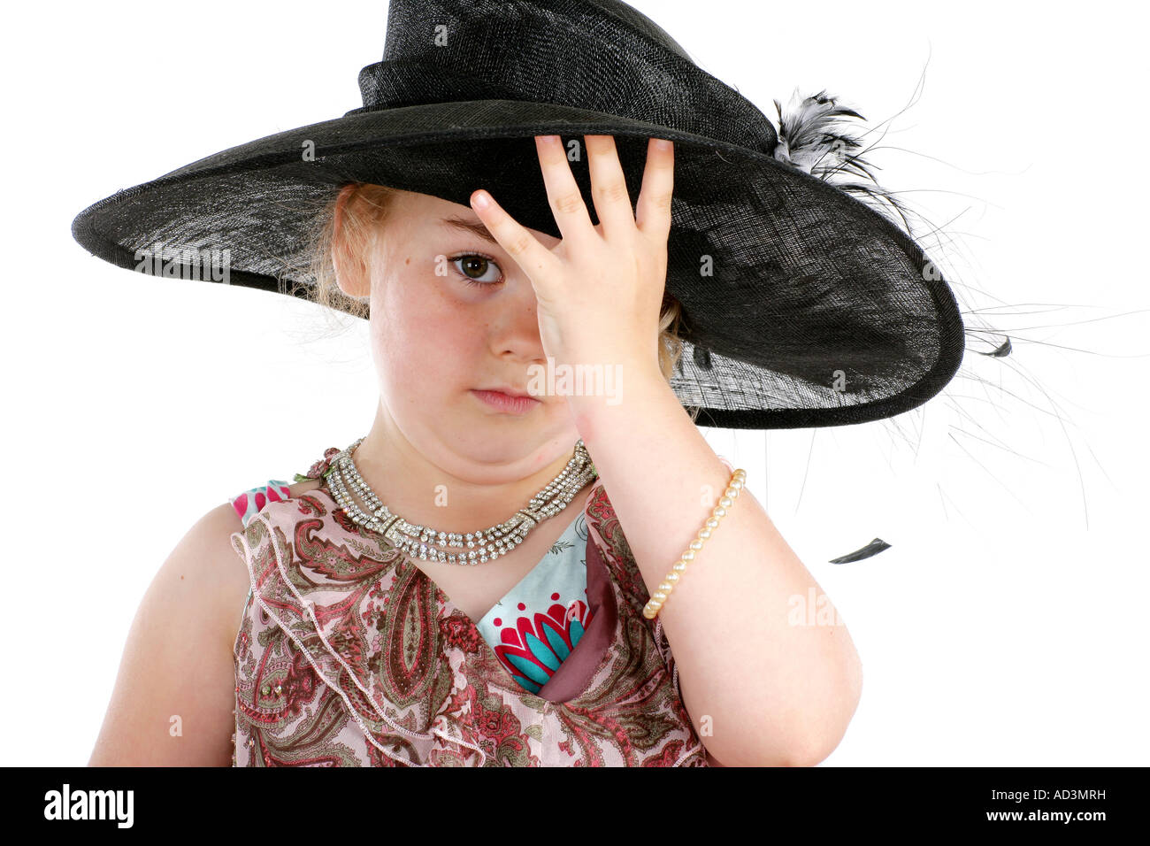 Young Girl Dressing Up Model Released Stock Photo - Alamy