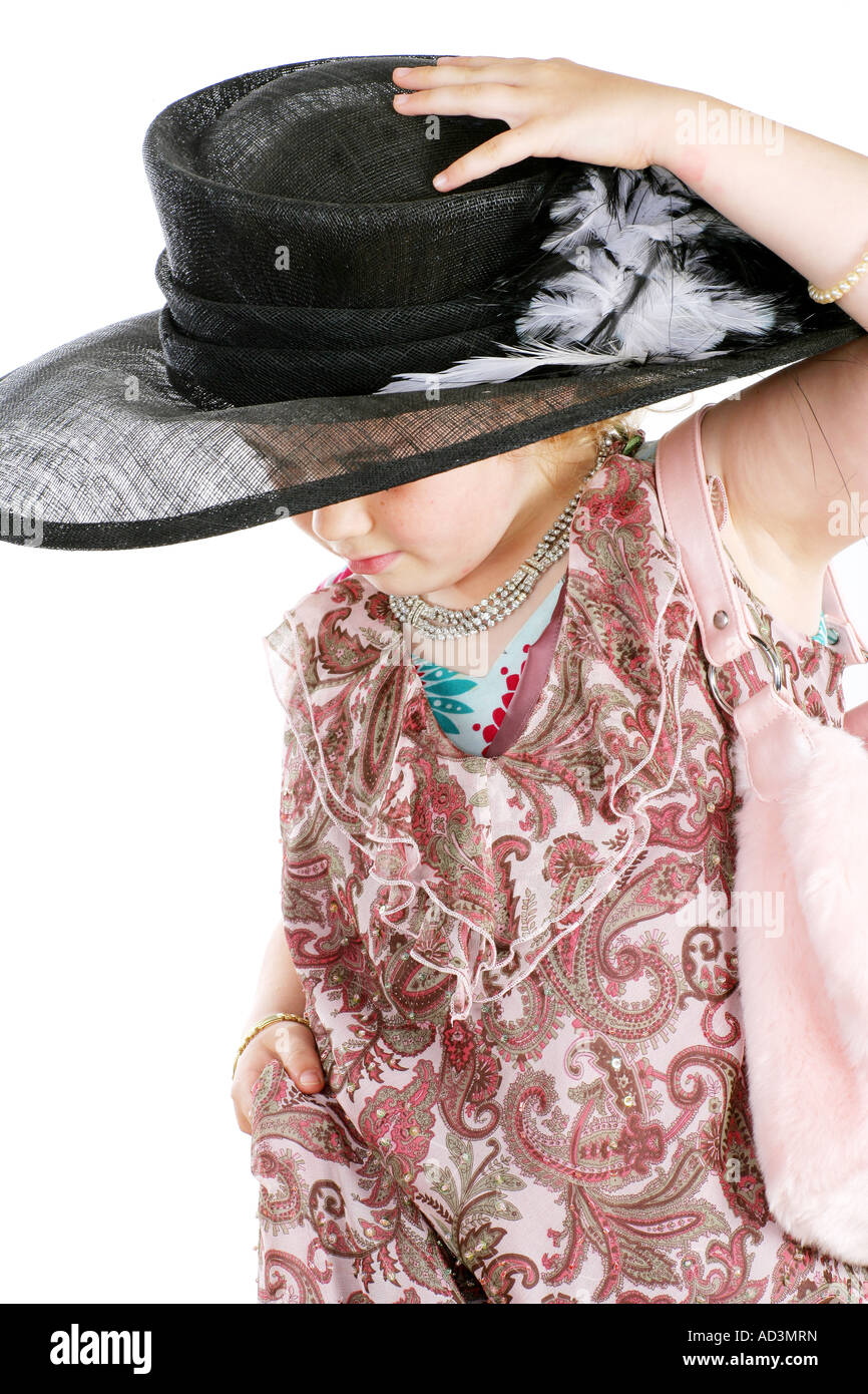 Young Girl Dressing Up Model Released Stock Photo - Alamy