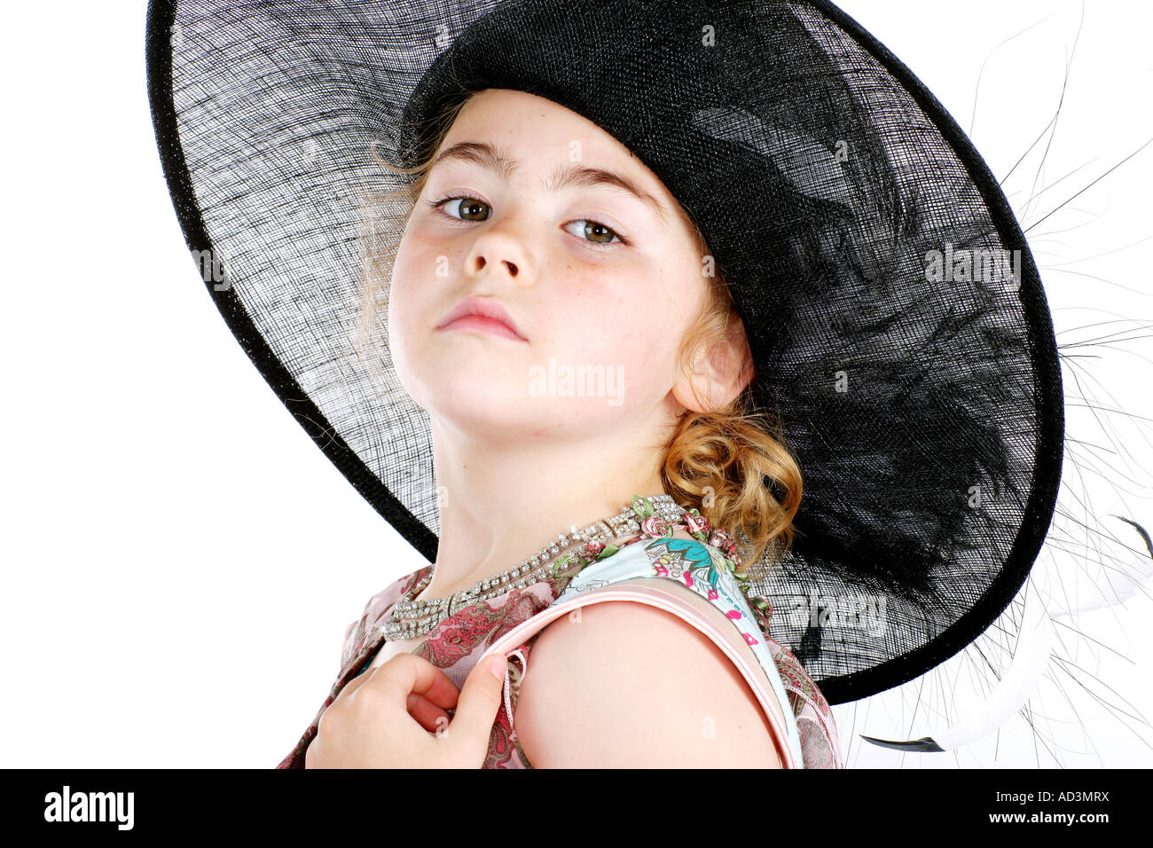 Young Girl Dressing Up Model Released Stock Photo - Alamy