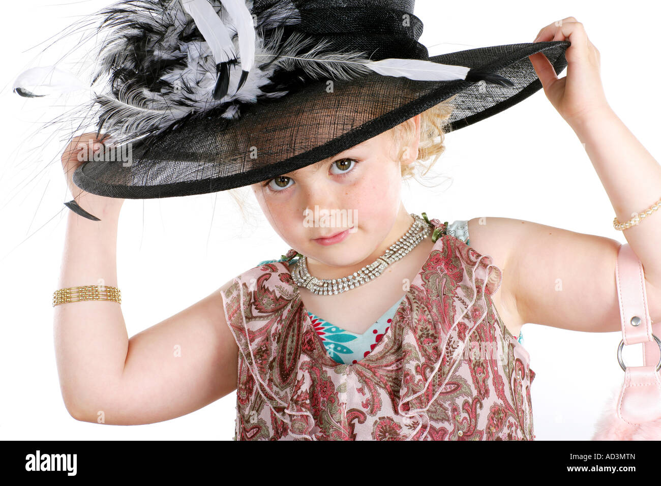 Young Girl Dressing Up Model Released Stock Photo - Alamy