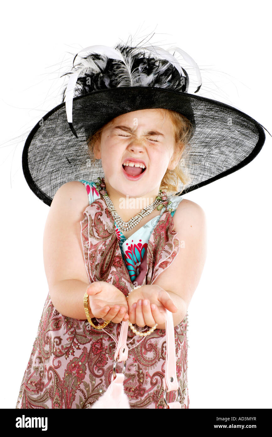 Young Girl Dressing Up Model Released Stock Photo - Alamy