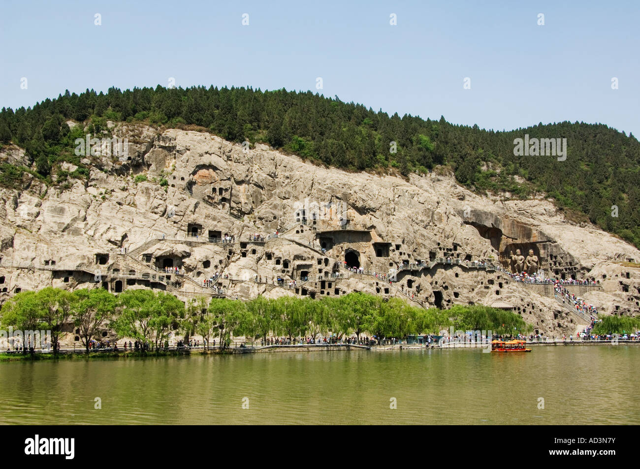 Carved Buddha Images at Longmen Caves Dragon Gate Grottoes Unesco World ...