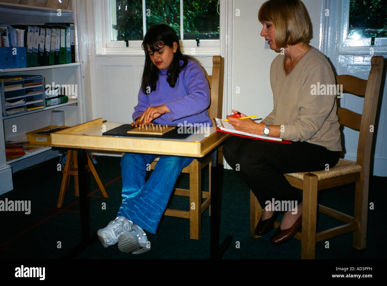 Occupational Therapy Child Being Assessed Stock Photo - Alamy