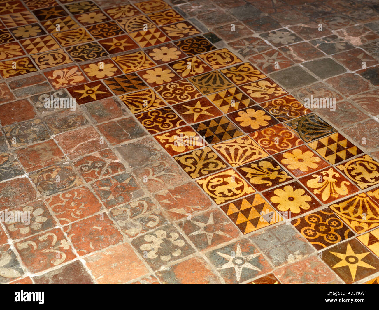 Hampshire England Winchester Cathedral Retro Choir Medieval Tiles ...