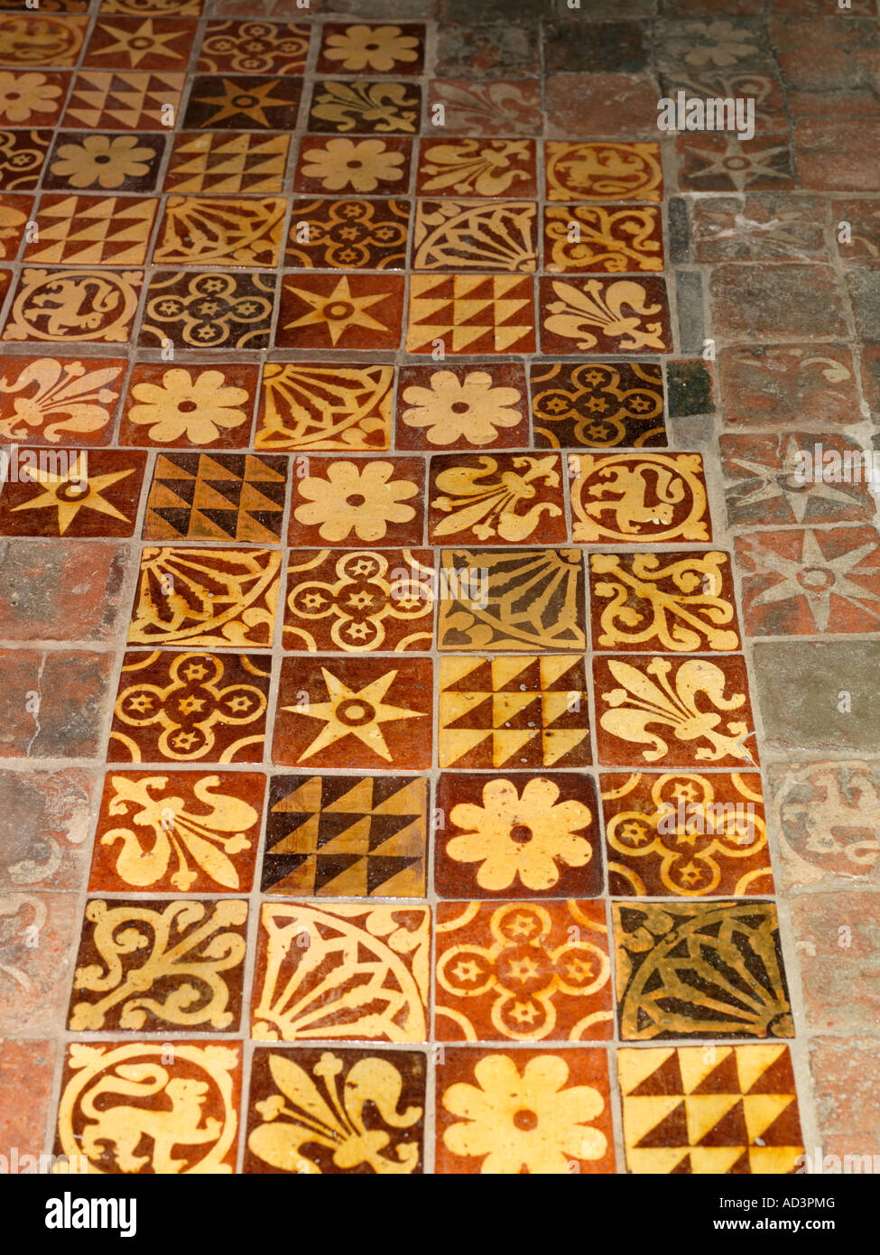 Hampshire England Winchester Cathedral Retro Choir Medieval Tiles ...