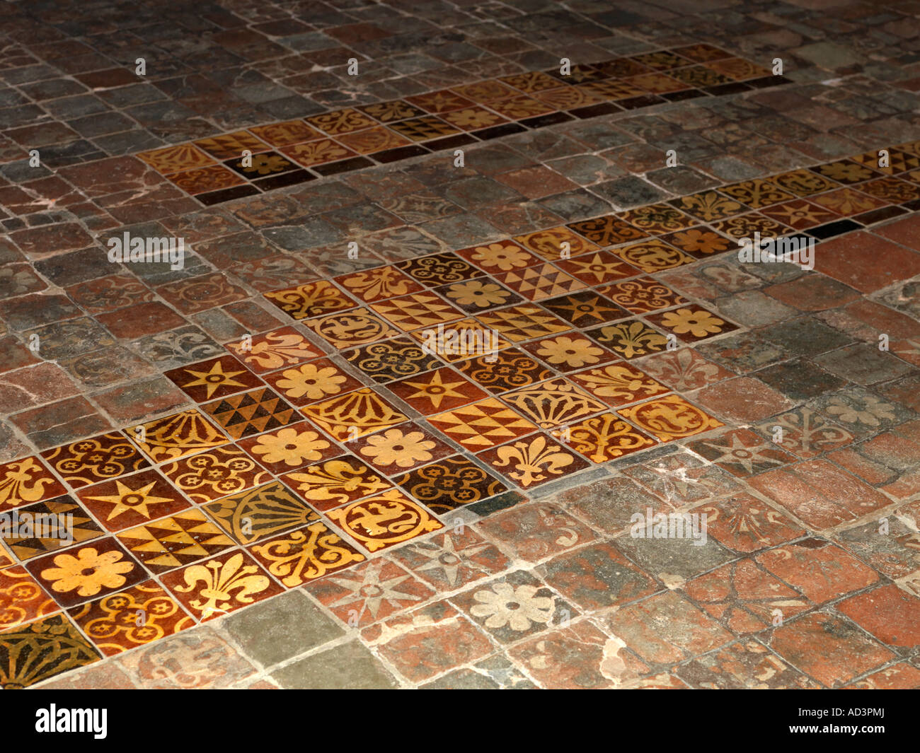 Hampshire England Winchester Cathedral Retro Choir Medieval Tiles ...