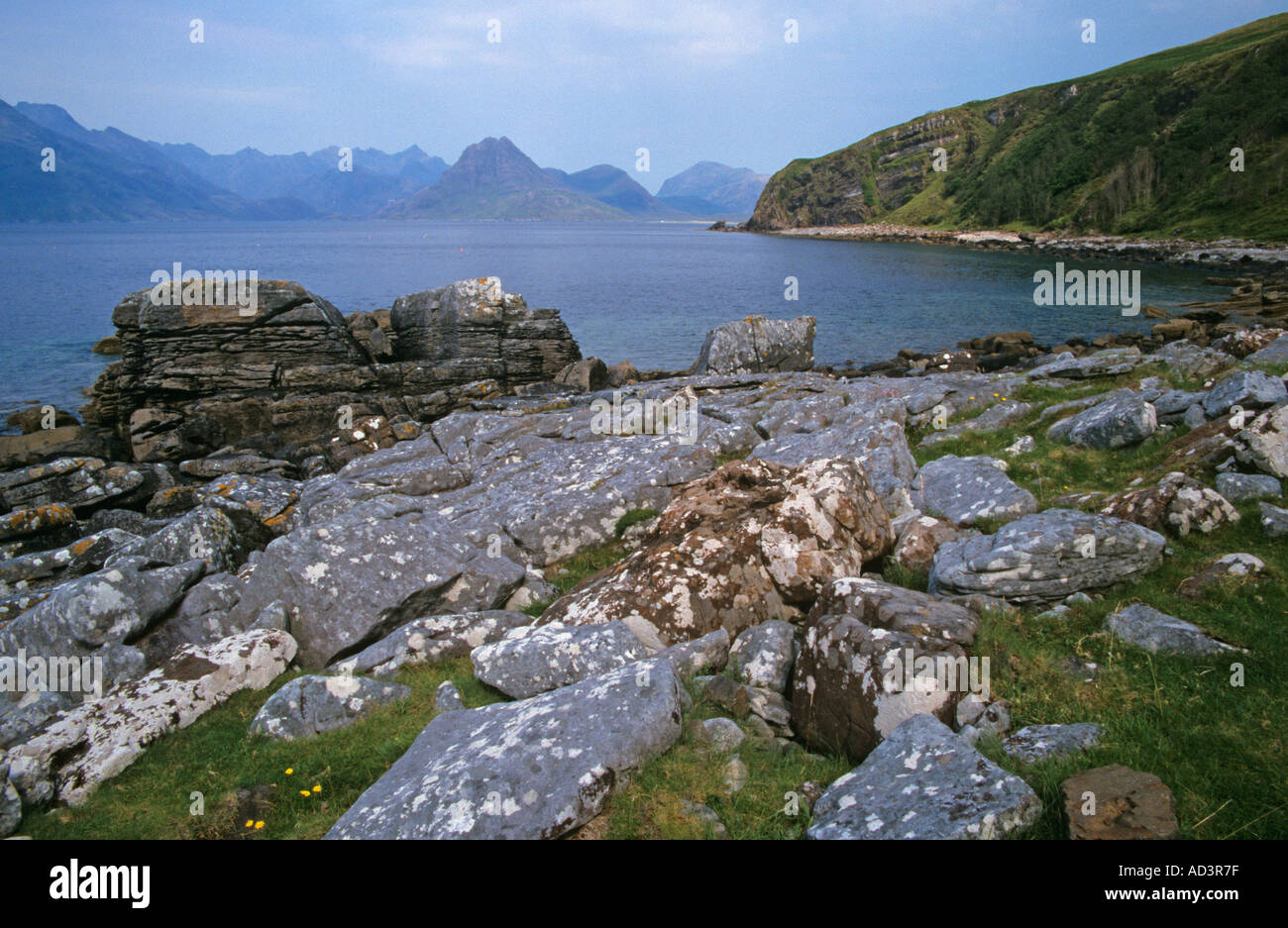 ERGOL ISLE OF SKYE SCOTTISH HIGHLANDS UK The Cuillin Mountains from ...