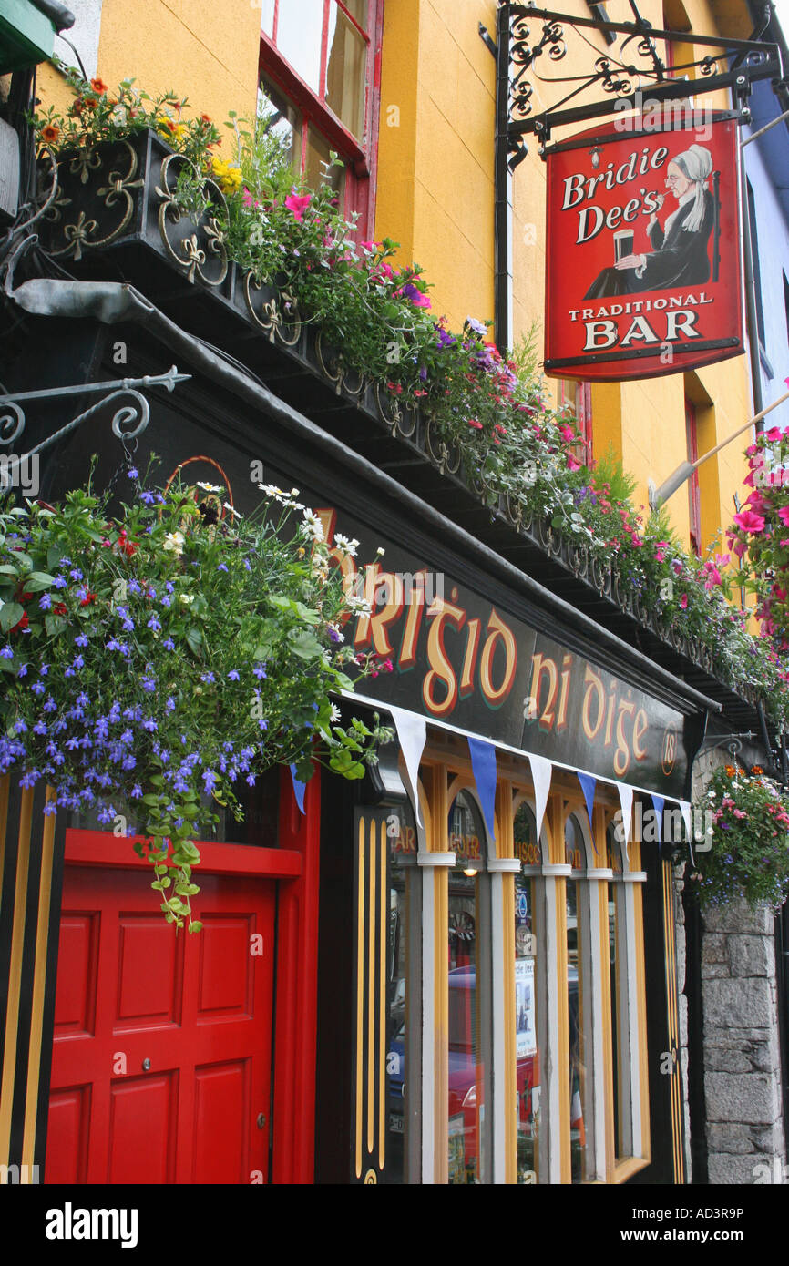 Traditional old pub in Dungarvan, County Waterford, Republic of Ireland ...