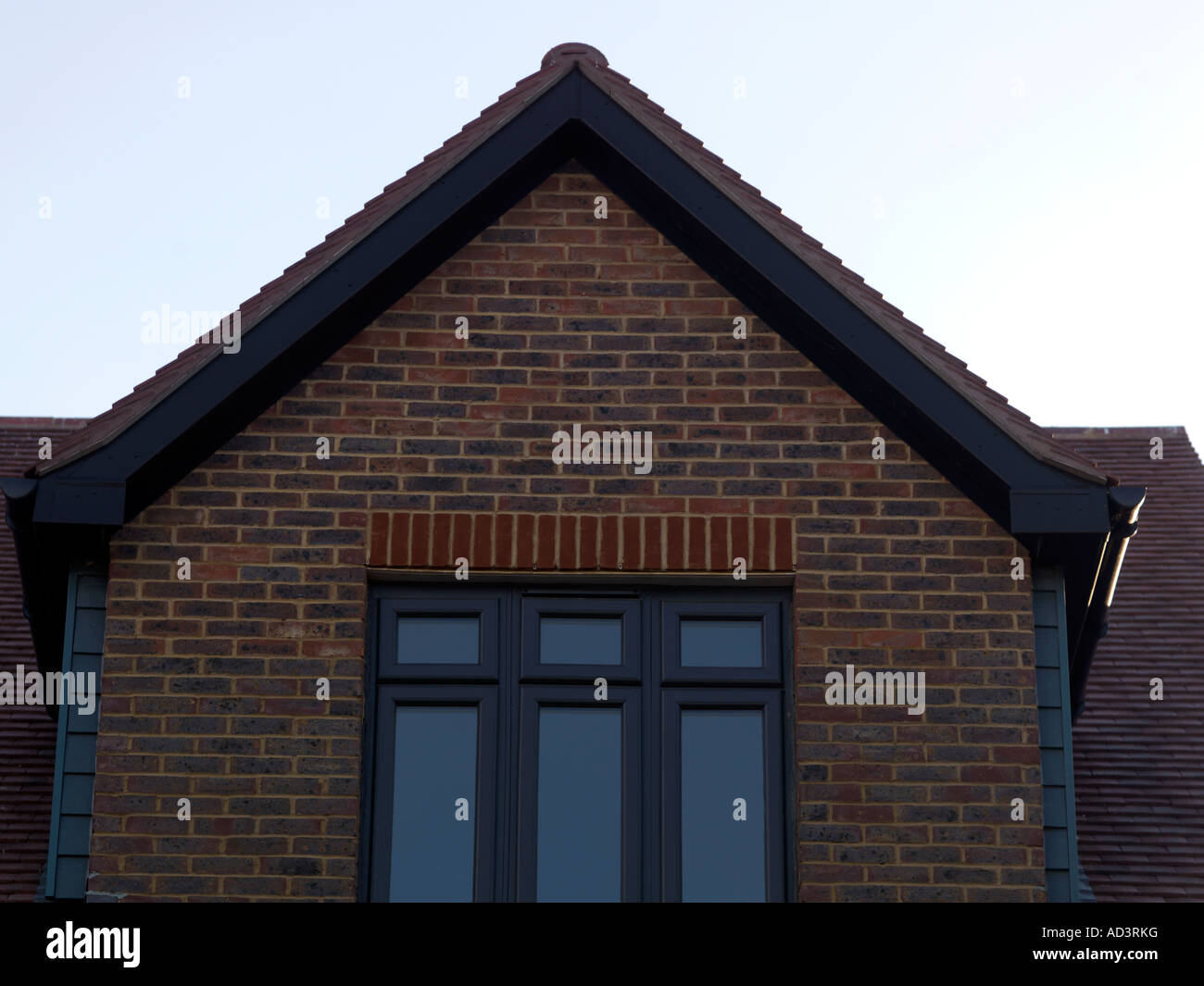 Bricks gable end house hi-res stock photography and images - Alamy