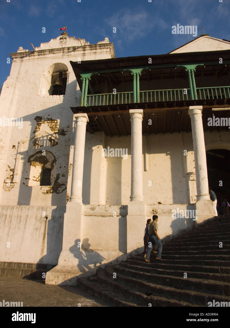 Catholic Church colonial Spanish church facade Stock Photo - Alamy