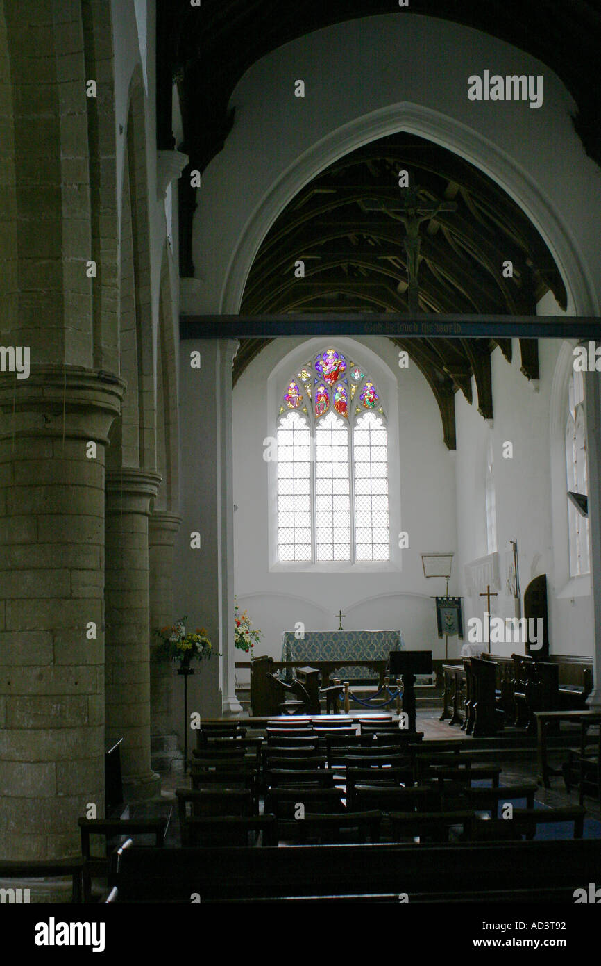 Interior of Burnham Thorpe Church Stock Photo - Alamy