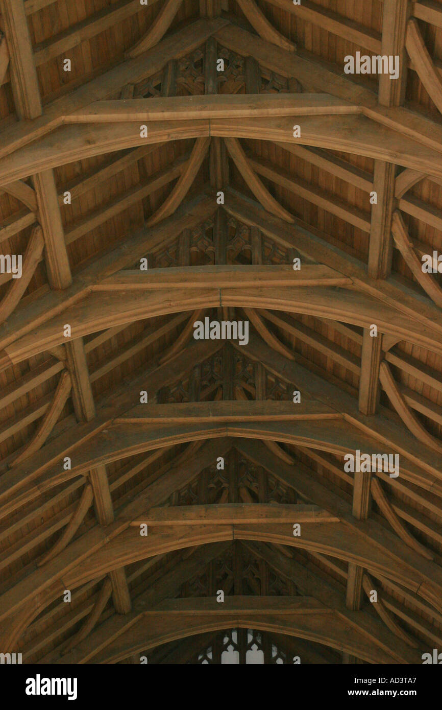 Burnham Thorpe Church ceiling Stock Photo - Alamy