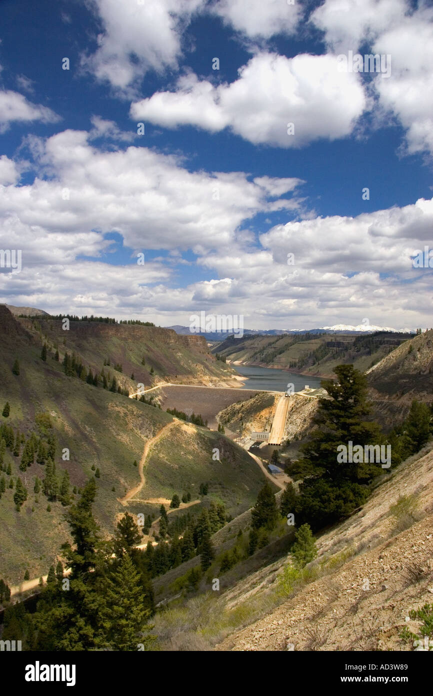 Anderson Ranch Dam on the South Fork of the Boise River in Idaho Stock ...
