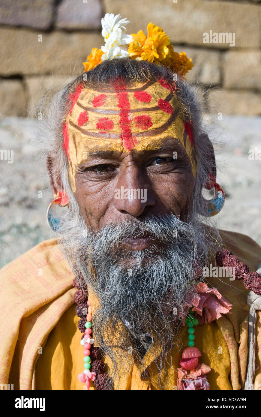 An old Baba, a Rajasthani holy man in Jaisalmeer Stock Photo - Alamy