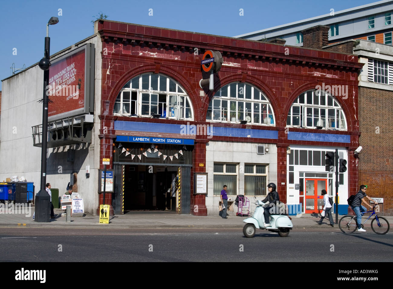Lambeth North Underground Station London England Stock Photo - Alamy