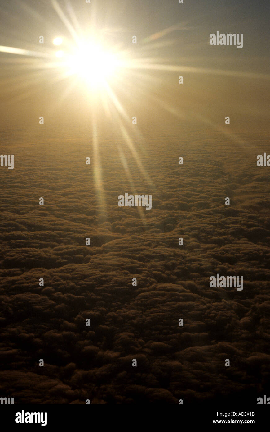 Cloud layer at 30 000 feet Stock Photo - Alamy