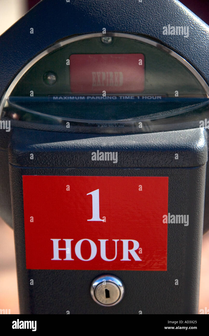 An expired parking meter Stock Photo - Alamy