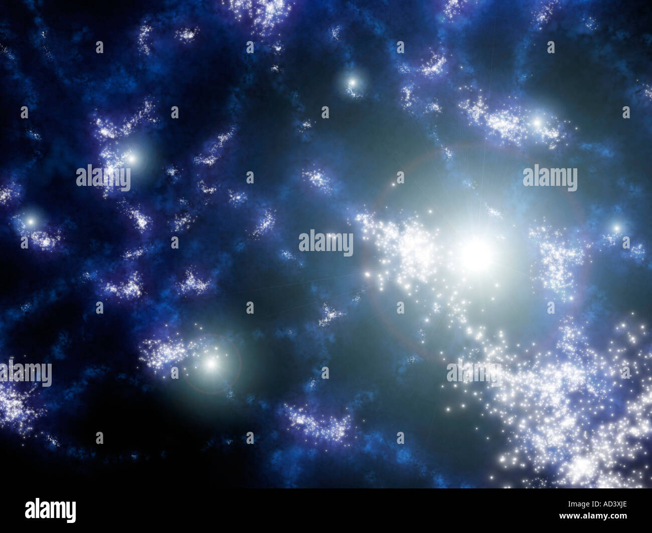 This illustration shows what the very early universe might have looked ...