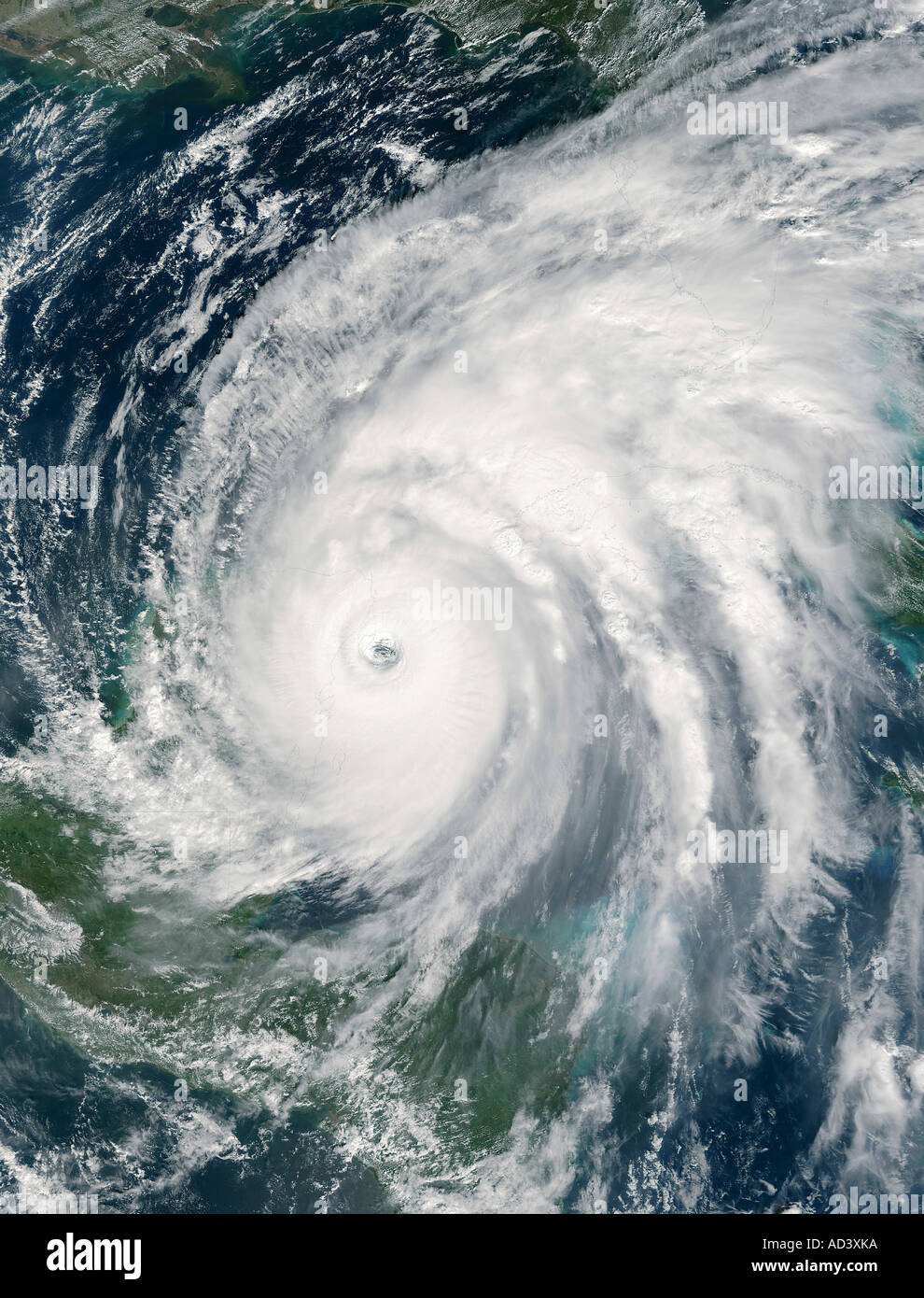 October 21, 2005 - Hurricane Wilma over Mexico Stock Photo - Alamy