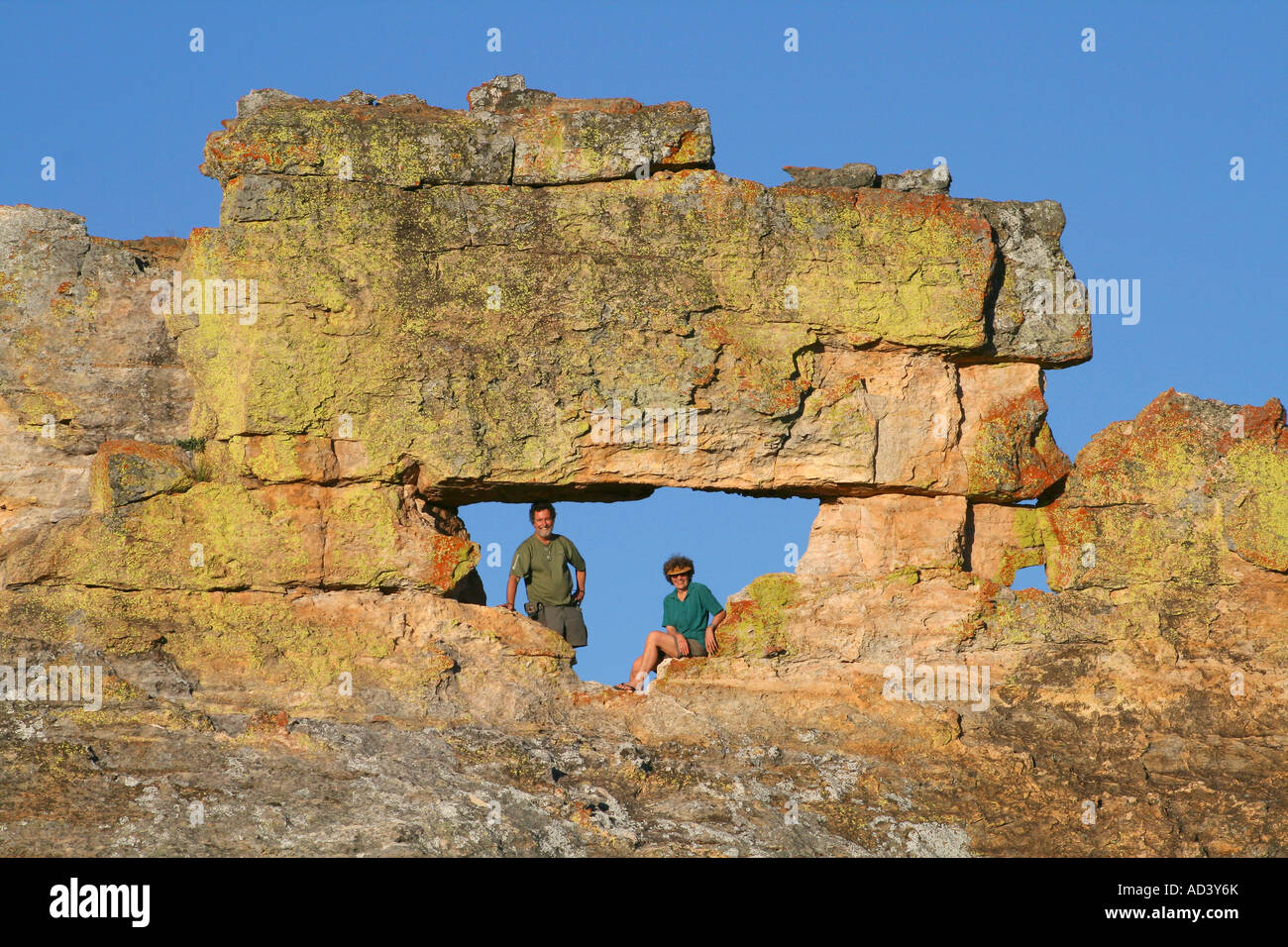 Madagascar, Isalo National Park, La Fenetre or Window Natural Arch ...