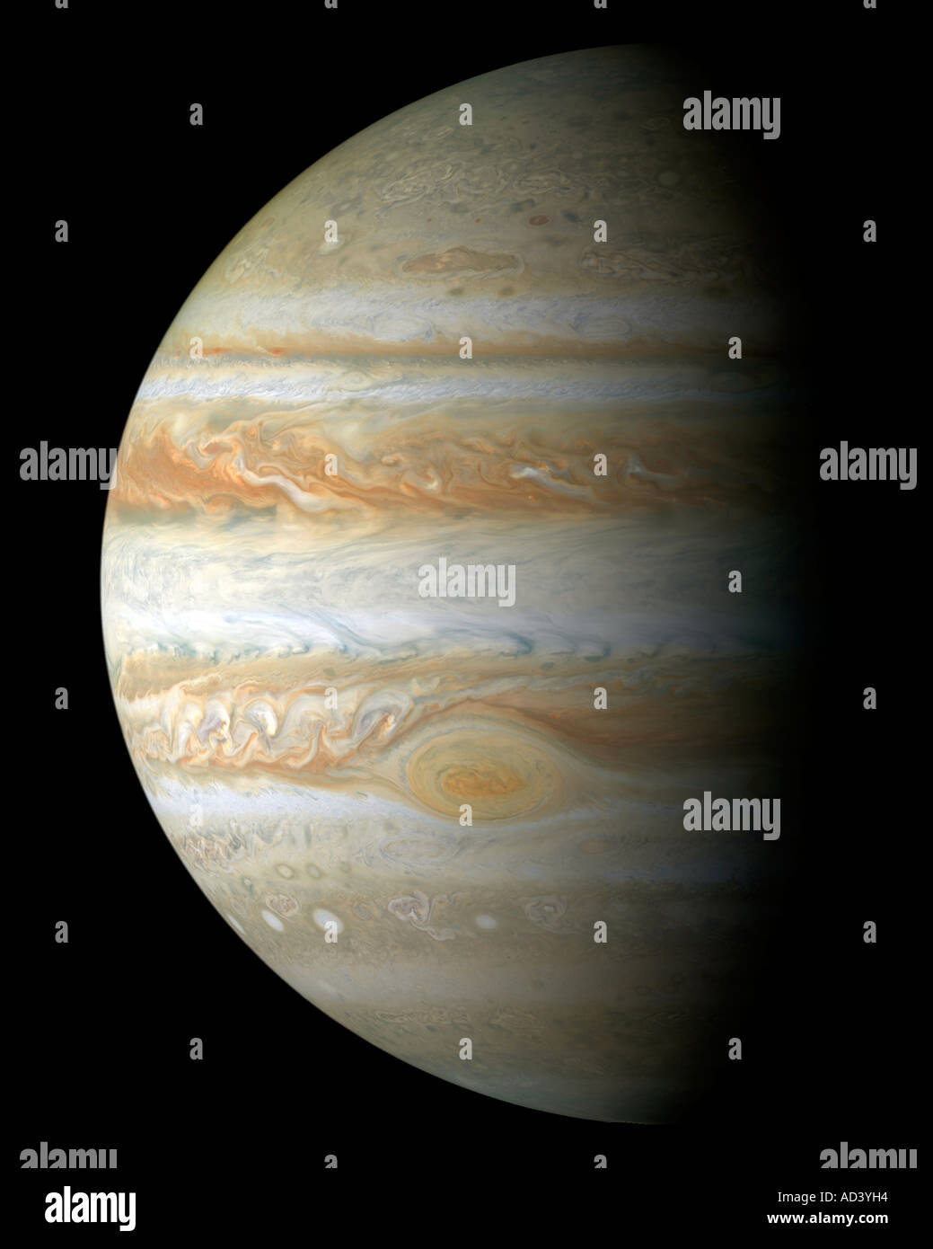 True color mosaic of Jupiter Stock Photo - Alamy