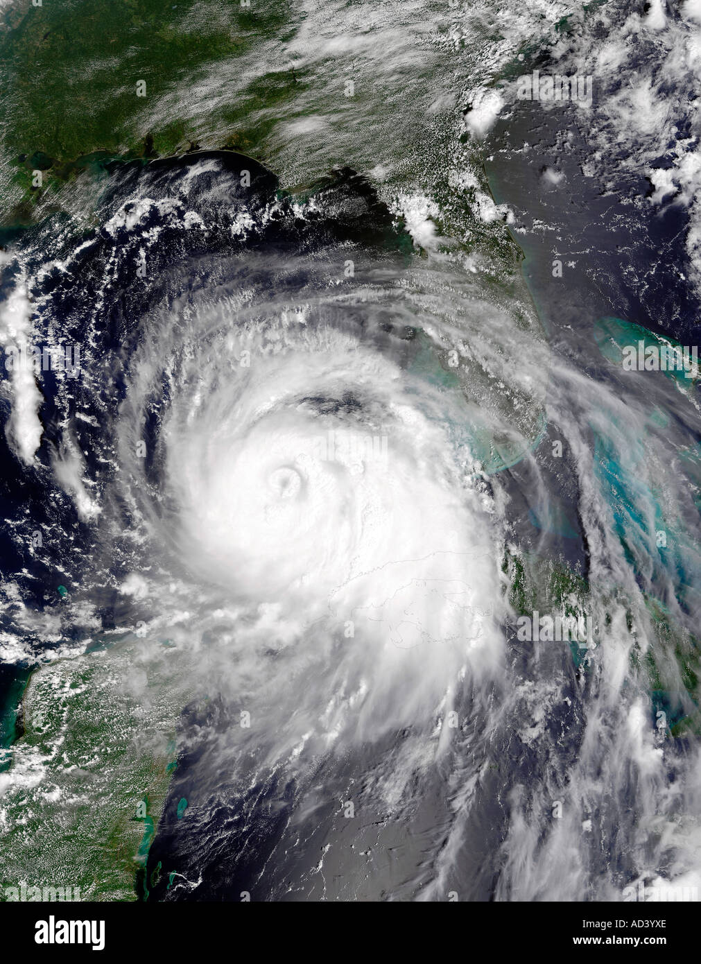 Hurricane Katrina with sustained winds of 160 mph Stock Photo - Alamy