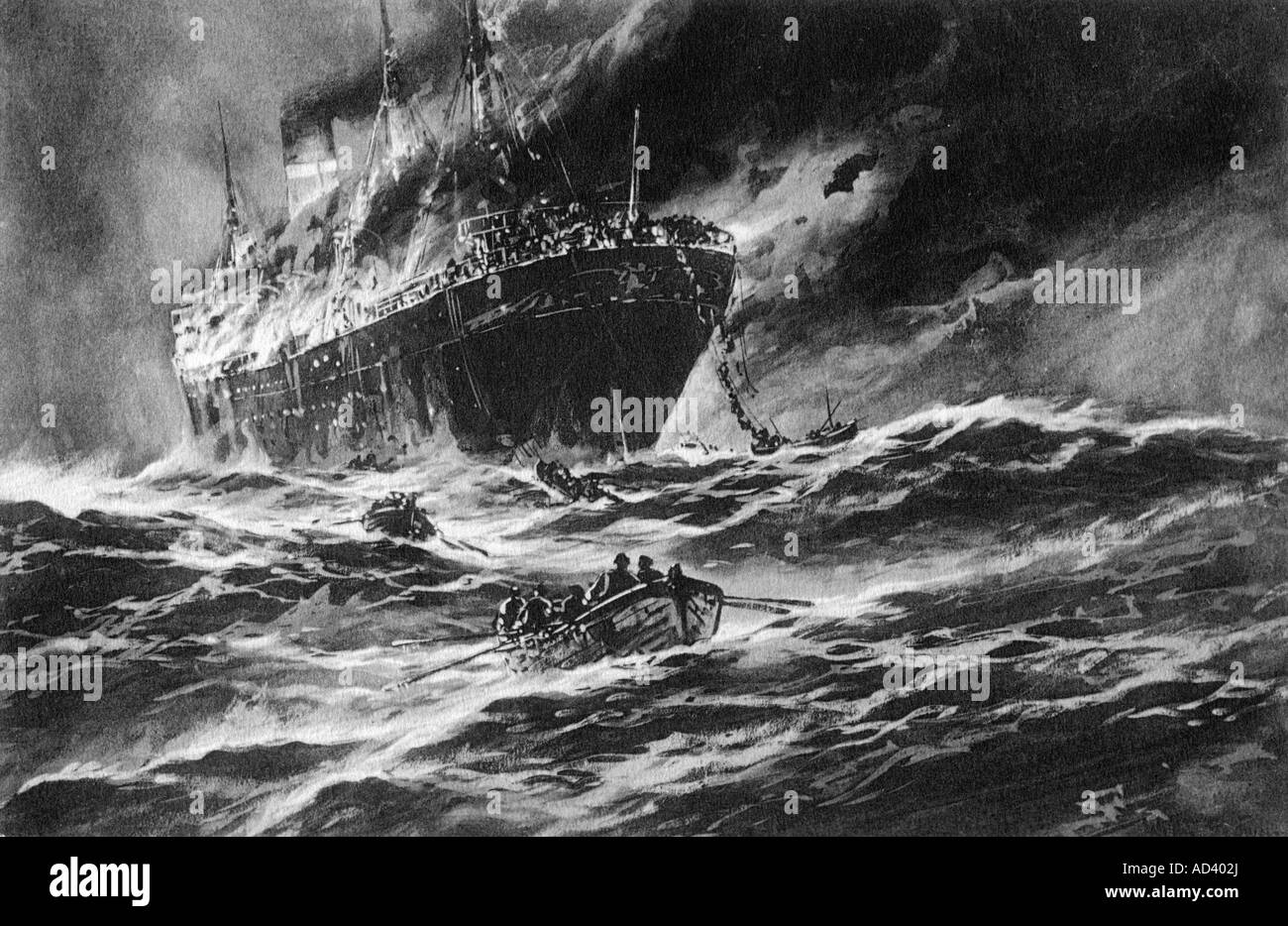 events, First World War / WWI, naval warfare, British steamer in the ...
