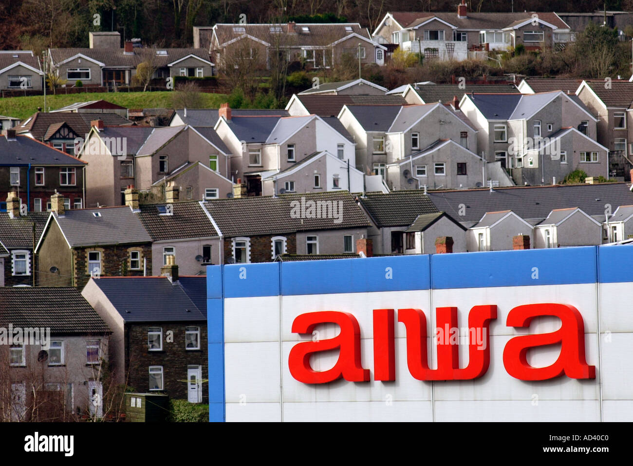 Japanese AIWA factory in Newbridge South Wales Gwent UK GB Stock Photo ...