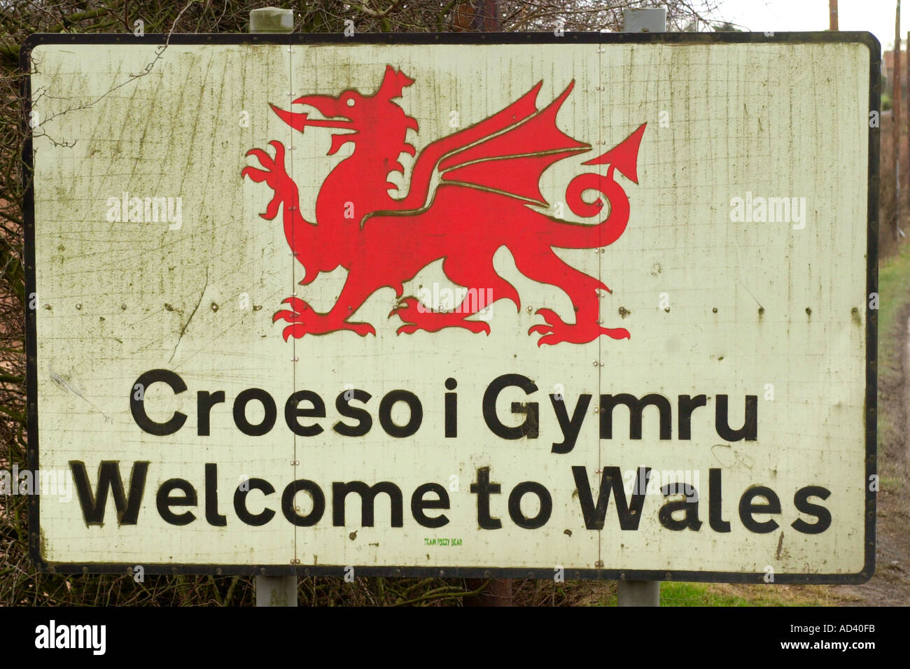 Welcome to wales sign hi-res stock photography and images - Alamy
