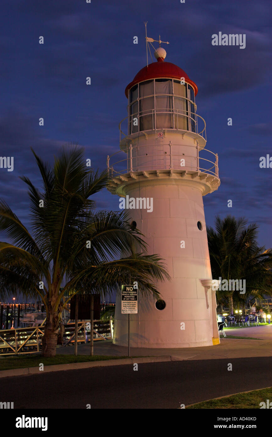 The Pine Islet Lighthouse Mackay Marina Queensland Australia Stock ...