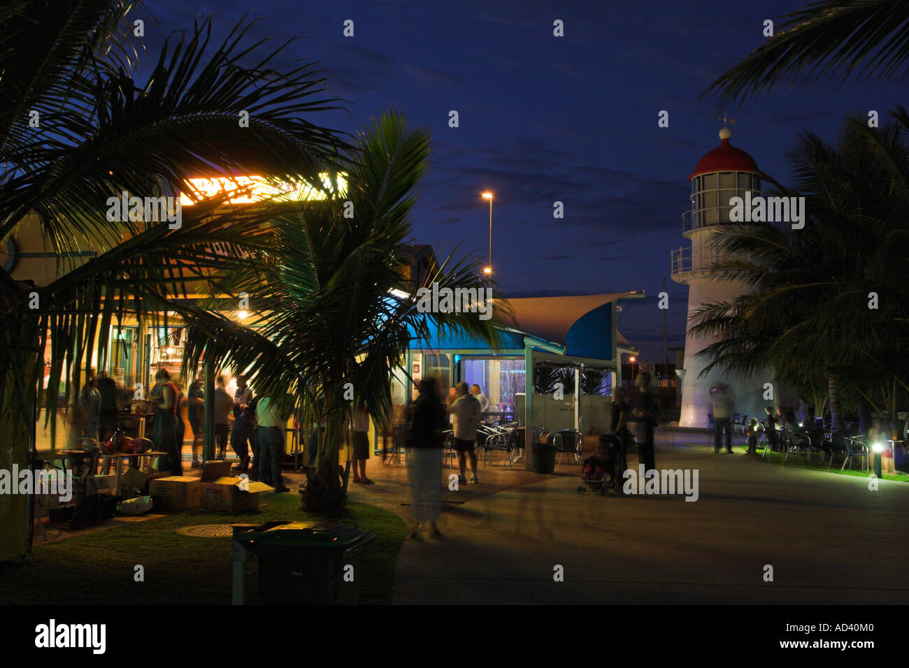 The Pine Islet Lighthouse Mackay Marina Queensland Australia Stock ...
