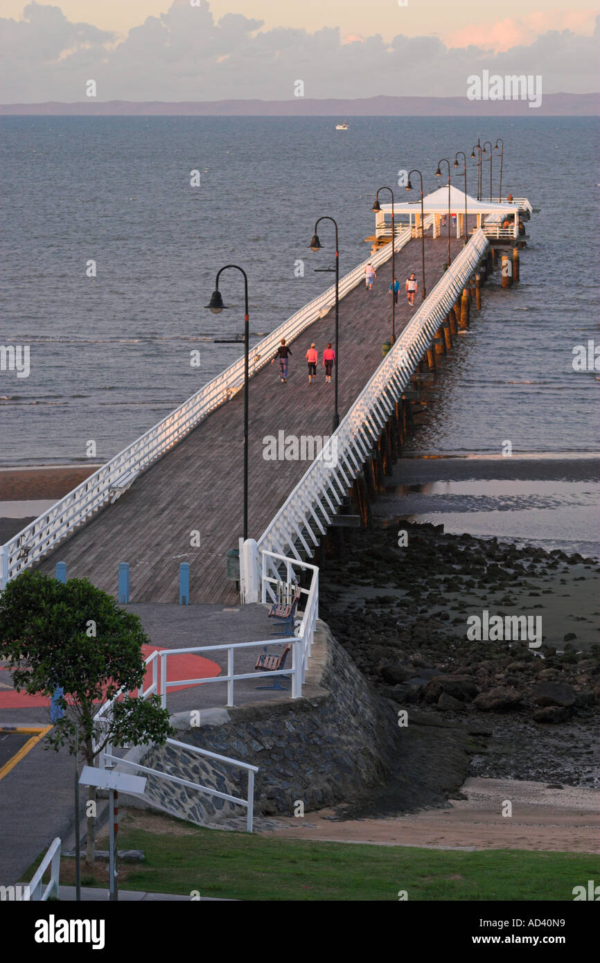 Sandgate Jetty Shorncliffe Brisbane Queensland Australia Stock Photo ...