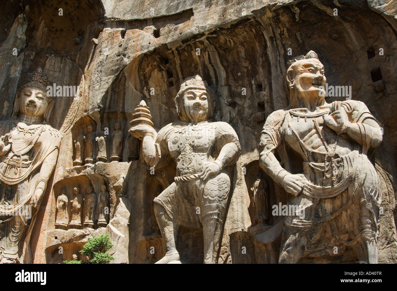 Carved Buddha Images at Longmen Caves Dragon Gate Grottoes Unesco World ...
