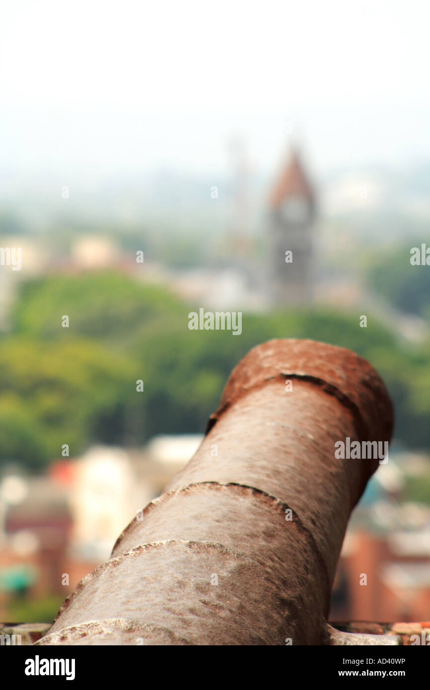 Wall cannon, San Felipe castle, Cartagena de Indias, Bolivar, Colombia ...