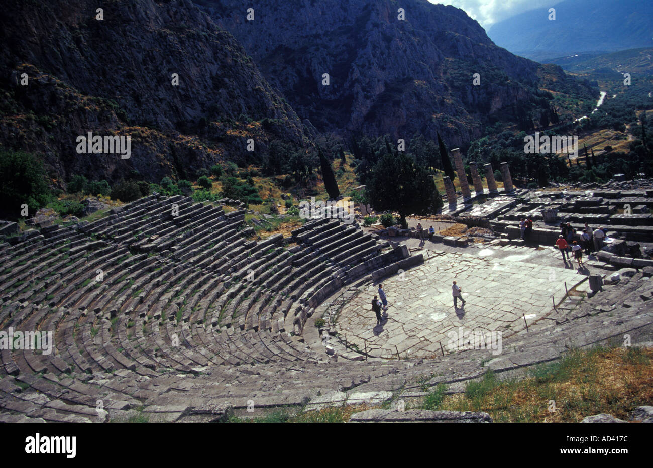 The Ancient Theatre Of Delphi, Greece Stock Photo - Alamy
